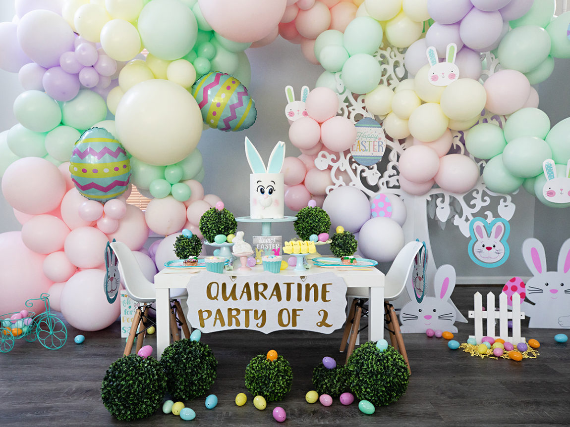 Easter Party Ideas from a Quarantine Easter Celebration - MunaMommy