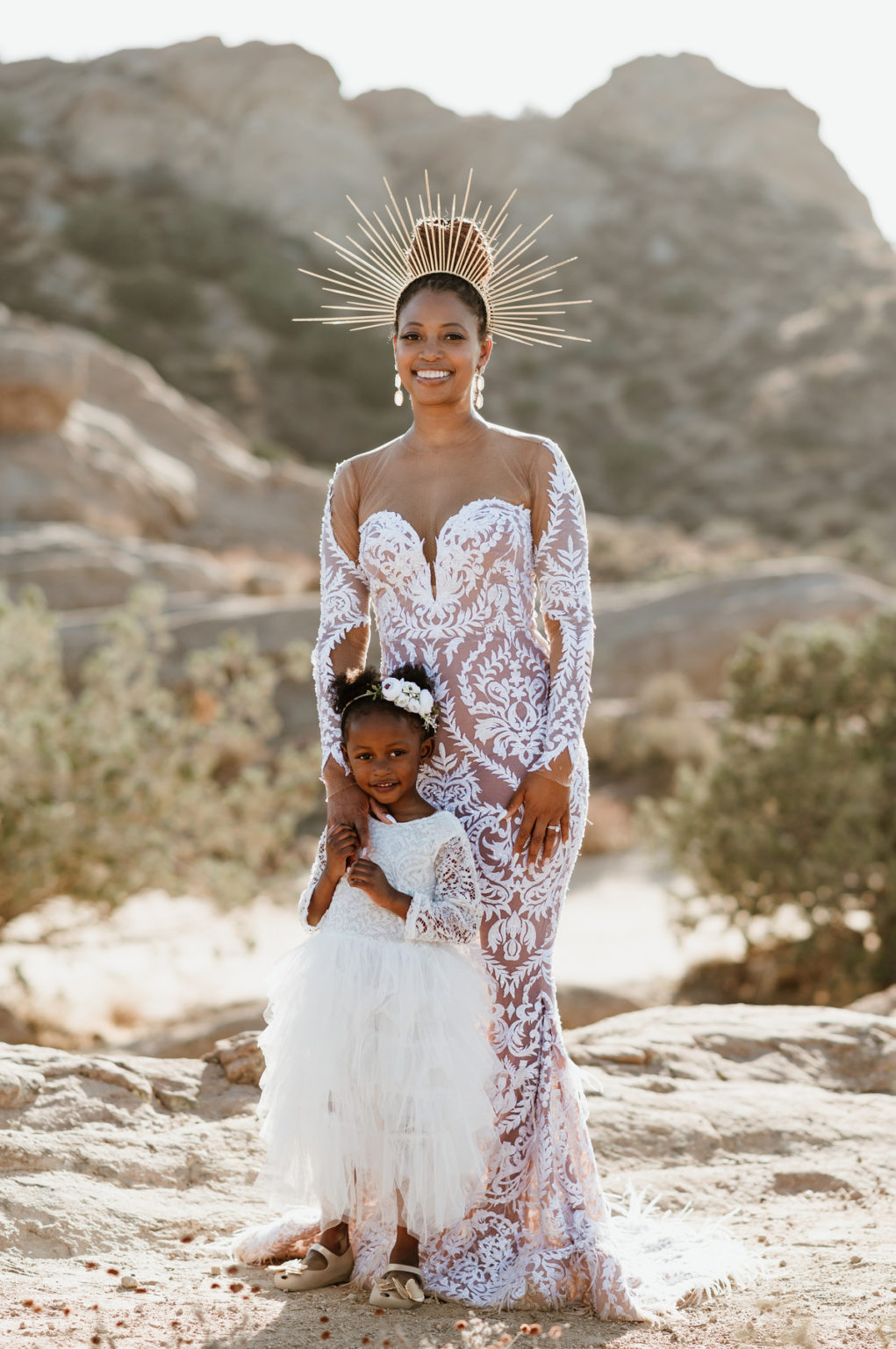 Dreamy Wedding Inspired Family Photoshoot in Palm Springs, California